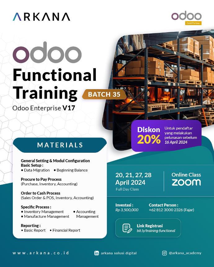 Odoo Functional Training | Indonesia Odoo Functional Training | Indonesia
